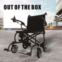 China Folding Electric Wheelchair with W510*D415mm Seat Size and All Carbon Fiber Frame T700 for sale