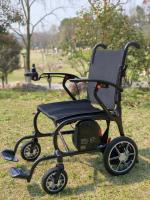 China Lightweight 11.5kg Electric Wheelchair with Full Carbon Fiber Frame and Extended Seat for sale