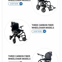China Full Carbon Fiber Frame Electric Wheelchair T700 Weighing 17KG for Disabled People for sale