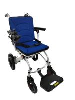 China Aluminum Transit Wheelchair with T700 Aluminum Alloy Frame and Electromagnetic Braking for sale