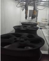 China Black Matte Wheel Hub Powder Coating 180°C Cure Automotive Primer for sale