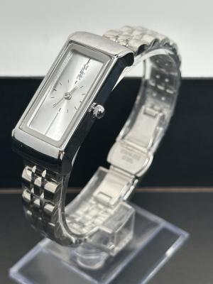 China Silver Dial Analog Wrist Watch Stainless Steel With Date Display And Luminous Hands for sale
