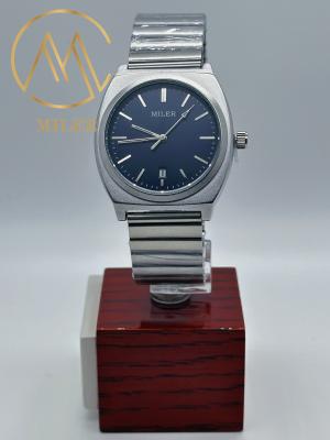 China Customized Trendy Quartz Wrist Watches For Men With Luminous Hands Leather Band for sale