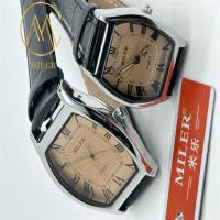 China Leather Strap Quartz Watch With 30 Meters Waterproof For Young People High-Performance for sale