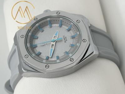 China Silicone Strap Wristwatch Waterproof Quartz Multi-Function Watches for sale