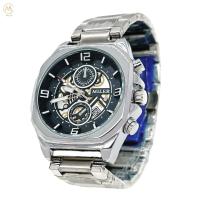 China ML1113-Silver Bezel Luxury Trend Design Men Quartz Watches With Stainless Steel Band for sale