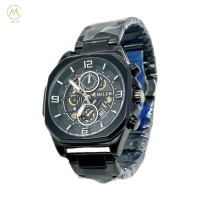 China ML1113-Black Bezel High Quality Skeleton Wristwatches for sale