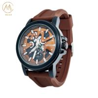 China Wholesale Fashion Custom logo Men Watches New Designer Customization Quartz Silicone Strap Watches for sale