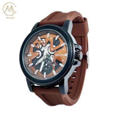 China Wholesale Fashion Custom logo Men Watches New Designer Customization Quartz Silicone Strap Watches for sale