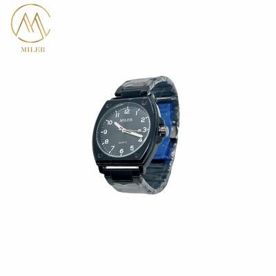 China New Design Silver and Black Bezel Waterproof Quartz Movement Watch for Adult for sale