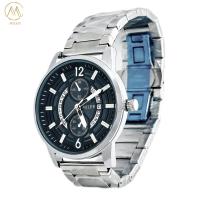 China Fashion Stainless Steel Exquisite Calendar Quartz Waterproof Business Watch for sale