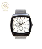 China Concise Style Quartz Wirstwatch Calendar Display Stainless Steel Strap Watches for sale