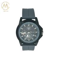 China New Design Good Sell Waterproof Quartz Watch Silicone Strap Watch For Adult for sale