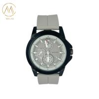 China Fashionable Round Dial Silicone Unisex Wristwatch Trendy Waterproof Watch With Calendar for sale
