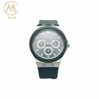 China Black / Red / Yellow / Gray Colors Silicon Strap Watch with Customized Logo and Quartz Movement for sale