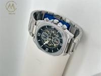 China Newly Design Waterproof  Silver Bezel Quartz Watch Good Price Logo Customize Watch for Men for sale