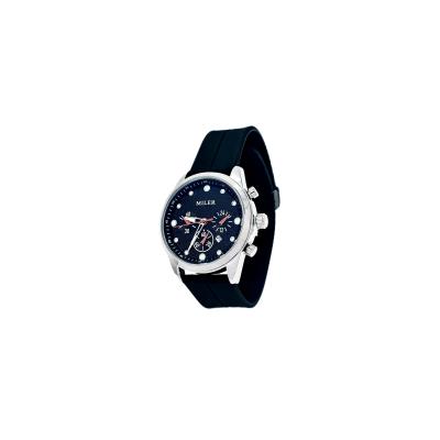 China 30ATM Waterproof Quartz Movement Wrist Watch Black / Green Blue Silicone Strap Option for sale