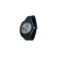 China Black / Silver Bezel Silicon Strap Watch Modern Analog Display for Professional Look for sale