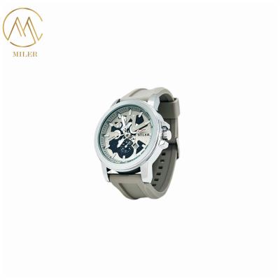 China Beautiful Noble Quartz Watches Classical Design Men Watches with Silicone Strap for sale
