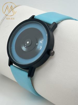 China Leather Strap Waterproof Quartz Movement Kids Wrist Watch with Colors Option for sale