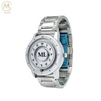 China Male Creative Silver Stainless Steel Scrolling Beads Magnetic Quartz Watches for Life Waterproof for sale