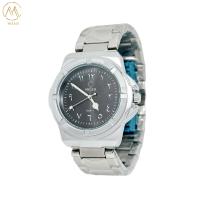 China Silver Bezel Color Modern Stylish Quartz Wrist Watch with Sleek Design and Quartz Movement for sale