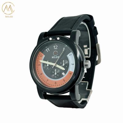 China Factory Direct Sale Black Bezel Digital Tape Moon Phase Quartz Wrist Watches for sale