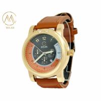 China Analog Display Type Leather Strap Quartz Watch with Customized Logo for sale