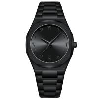 China Luxury Business Black Alloy Band Arabic Dial Watches for Men Custom Logo for sale