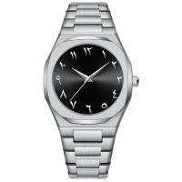 China Arabic Dial Watch Ultra Thin Men′s Stainless Steel Sapphire Glass Waterproof Slim Quartz Watch for sale