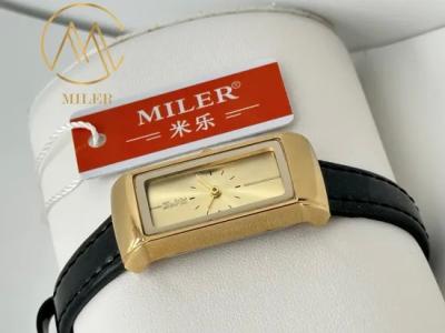 China Women's Quartz Watch White Dial 30m Waterproof Leather Strap for sale