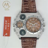 China Miler ML777 Waterproof Quartz Watch with Leather Band 14cm Case for sale