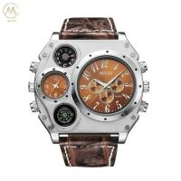 China New Design Chinese Men's Quartz Watch with 30 m Waterproof Stylish Leather Strap Wristwatch for sale