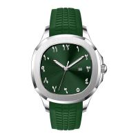 China Customized LOGO Silicon Strap Watch Including Round Dial Shape and Laser Printing Logo Case Back Designed for Awareness for sale