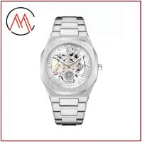 China Classic Stainless Steel Strap Watch including Round Dial and Laser Printed Logo for sale