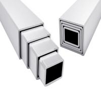 China Iso9001 Powder Coated Aluminium Box Section 7050 Alu Square Tube for sale