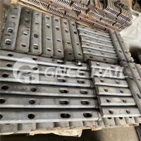 China 4 Holes 6 Holes Railway Fish Plate / Railway Joint Bar Iso for sale