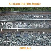 China Casting Iron Railway Parts Tie Plate Rail Steel Base Plate For Railway Fastening System for sale