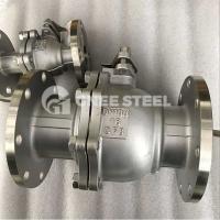 China Stainless Steel 304 Handle Flange Ball Valve for sale