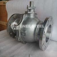 China Stainless Steel 304 Handle Flange Ball Valve for sale