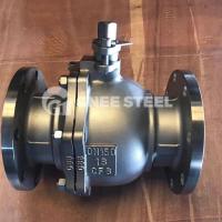 China Stainless Steel 304 Handle Flange Ball Valve for sale