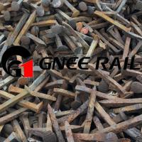China Customizable ASTM A66-87 Railway Screw Spike Rail Fasteners For Railway Projects for sale