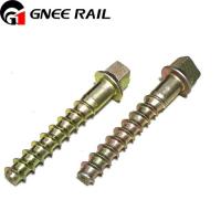 China Durable Rail Fasteners Square Head Screw Spike for Railway Track Stability and Alignment for sale