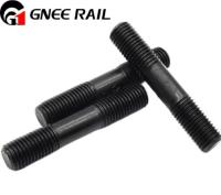 China Double Head Railway Screw Spike Surface Treatment Options for Corrosion Resistance for sale
