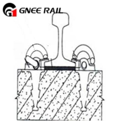 China Strong 60kg Rail Cast Iron Insert for Easy Maintenance of Rail Fasteners for sale