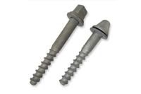 China Steel 35# Spiral Spike Nails HDG Threaded Rail Fasteners For Firmly Fixing Rails To Sleepers Preventing Loosening for sale