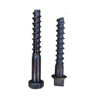 China Durable Plastic Dowel Sleeper Rail Screw Spike Corrosion Resistant Long Lasting for sale