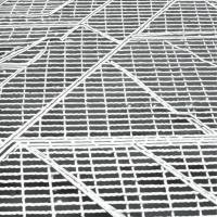 China Hot Dipped Galvanized Serrated Steel Grating High Strength Drain Cover for Outdoor Use for sale