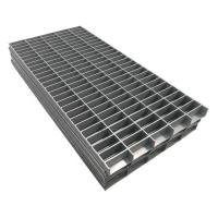 China Industrial Professional Serrated or Plain Flat Steel Grating with Hot DIP Galvanizing and I-section Bearing Bar for Walkside for sale