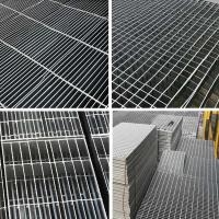 China Professional Custom Road and Bridge Industrial Steel Floor Grating Hot DIP Galvanized Stainless Steel Grating for sale